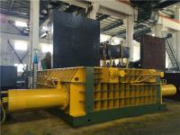 China Double Main Cylinder Hydraulic Baling Press / Cuboid Block Scrap Metal Baler for sale