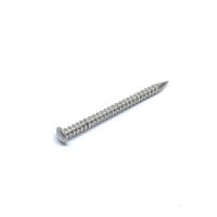 China 1.95 X 35MM SUS304 Oval Head Stainless Steel Ring Nails For Wood Using for sale