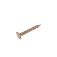 China 40 X 3.35MM Solid Copper Clout Nails , Annular Ring Shank Roofing Nails for sale
