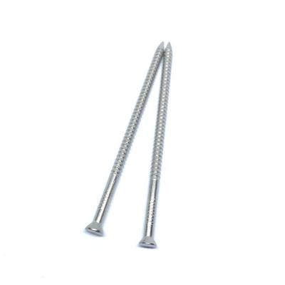 China Flooring Head 316 Stainless Steel Nails Annular Ring Shank 60 X 3.15MM for sale