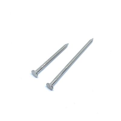 China Flat Head Screw Shank Stainless Steel  Nails 12 # X 50MM Building Nail for sale