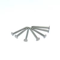 China 1.6X19MM Ring Shank 316 stainless steel flat head nails for sale