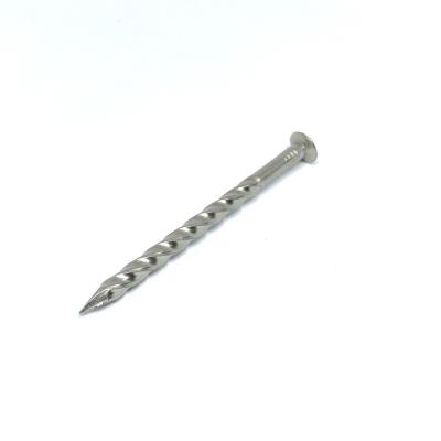 China 2.8X65MM Twisted Shank Oval Head Stainless Steel Nails For Decking for sale