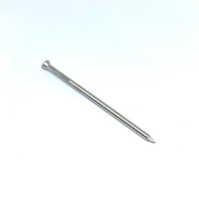 China 75MM Length Ring Shank A2 Stainless Steel Nails for sale