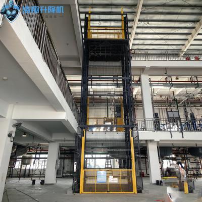 China 10m High 500kg-20000kg Industrial Indoor Goods Lift Hydraulic Cargo Elevator for sale