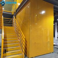 China Two Story Industrial Goods Lift For Warehouse Profrated Metal Protective Net Custom for sale