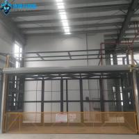China Heavy Duty Reciprocating Vertical Pallet Lift Counterweight Door 8T 5m for sale