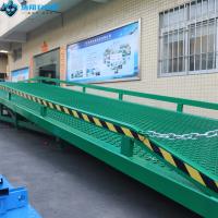 China Distribution Center Manual Mobile Loading Dock Ramps Leveler Custom Steel Frame for sale