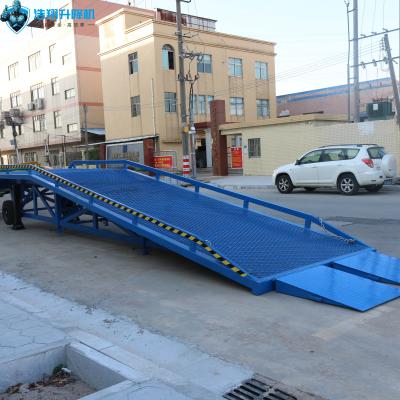 China Industrial Steel Hydraulic Temporary Loading Dock Ramp Portable For Warehouses for sale