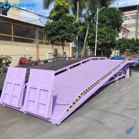 China Adjustable Hydraulic Mobile Loading Dock Portable Forklift Ramp For Factories Logistics Hubs for sale