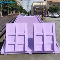 China Hydraulic Portable Forklift Ramp Dock Adjustable Heavy Duty Powder Coated Steel for sale