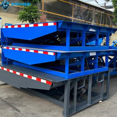 China Adjustable Hydraulic Loading Dock Ramps Lifts 6ton-15ton For Forklift Truck for sale