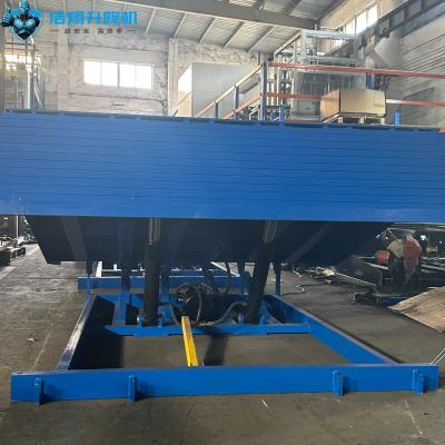 China 8 Ton Hydraulic Leveler Lift Table Loading Unloading Dock Systems Manual Mechanical for sale