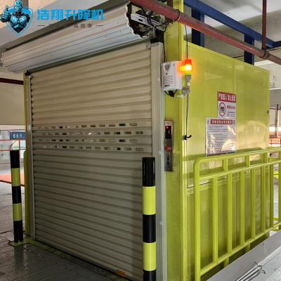 China Hydraulic Goods Elevator Cargo Lift Guide Rail Vertical Lift Industrial Material Freight Lift Freight Elevator for sale