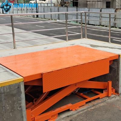 China 1000kg Stationary Hydraulic Scissor Elevator Platform Lift Manual for sale