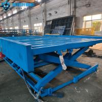 China Stationary Hydraulic Electric 19ft Scissor Lift With Platform 2 Ton 220v for sale