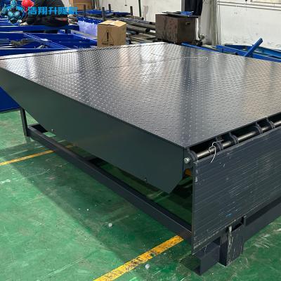 China 10T Fixed Hydraulic Leveler Dock Plate Bridge Steel For Forklift Container Loading for sale