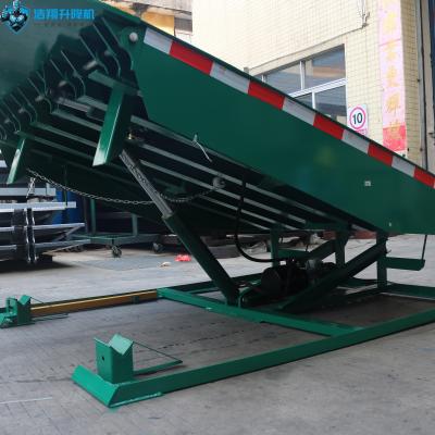 China Portable Unloading Electric Hydraulic Leveler Scissor Dock Lifting Table Platform 6.8-15Ton for sale