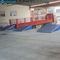 China Hydraulic Loading Yard Ramp Non-Slip Diamond Mesh and Precision Steel Pipe for sale