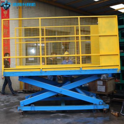 China 4 Tons Stationary Lift Table Stationary Scissor Lift Mechanism Fixed Scissor Lift Platform For Loading Freight for sale