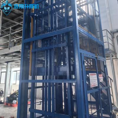 China 8m White Warehouse Elevator Lift 20000kgs Warehouse Goods Lift Self Customized for sale