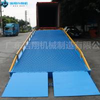 China 10T-10M Regular Blue Portable Hydraulic Dock Ramp For Forklifts Loading And Unloading Freight for sale