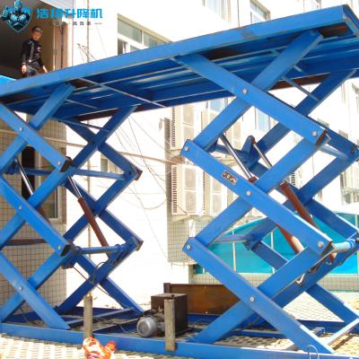 China Wheels Basket Optional Fixed Electric Power Hydraulic Scissor Lift Platform for sale