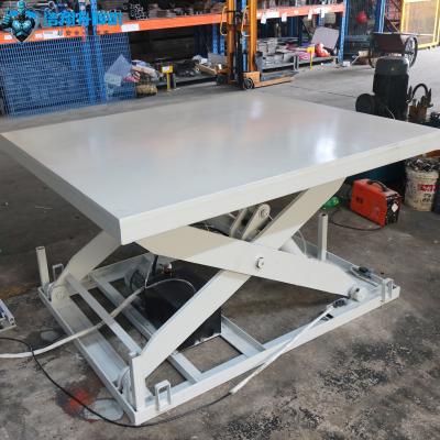 China Customized 1000kg Vertical Stationary Scissor Lift Fixed Underground Hydraulic Lifting Platform for sale