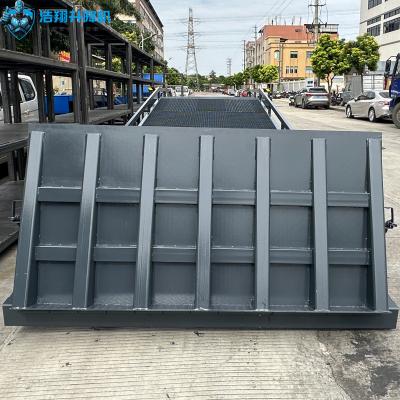 China Manual Dock Ramp Forklift Helper With Adjustable Height Diamond Net For Skid Resistance for sale