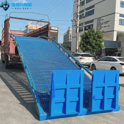China Load Capacity 6-15 Tons Adjustable Warehouse Loading Ramp Container Dock Ramp for sale