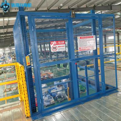 China Construction Workshop Warehouse Vertical Wall Mounted Cargo Lift Freight Elevator for sale