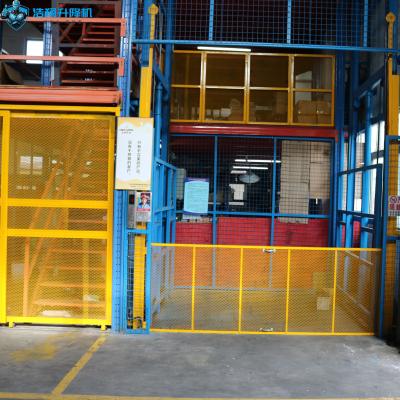 China Hot Selling Electric Hydraulic Small Lifting Platform Factory Warehouse Cargo Lift for sale
