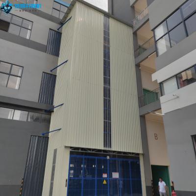 China Outdoor CE Approved Cargo Lift Platform Freight Elevator Cage Lift in Warehouse for sale