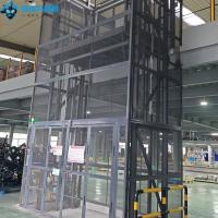 China 1-10m Customizable Single/Double Rail Cargo Lifting Lift Hydraulic Drive Warehouse Lift for sale