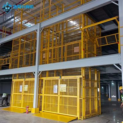 China Industrial Hydraulic Cargo Lift With Safety Protection For Warehouse Use for sale