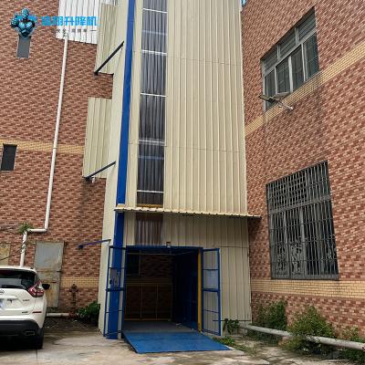 China Small Electric Hydraulic Cargo Lift | Indoor And Outdoor Goods Elevator for sale