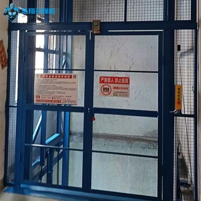 China 2Tons 4M Vertical Freight Elevator Platform Fixed Hydraulic Cargo Lift for sale