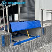 China Hydraulic Dock Ramp Blue - Customizable Height 8T-20T - High-Strength No Pit Required for Manufacturing for sale
