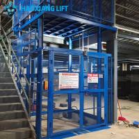 China CE Certified Single-Rail Hydraulic Cargo Lift - 1.5T-5T for 2-5 Floors Warehouse Vertical Transport for sale