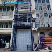 China CE & ISO Compliant Single-Rail Hydraulic Cargo Lift – 1.5T-5T Large Load Platform for 2-5 Floors Indoor Warehouse Outside Transport for sale
