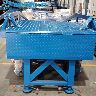 China 10-20 Tons Heavy-Duty Steel Mobile Dock Ramp - Adjustable Height & Anti-Slip for Container Handling for sale