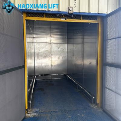 China Indoor Rhombic Mesh Barrier Cargo Lift - 2-Ton 6M Hydraulic Customizable Design Stainless steel for sale