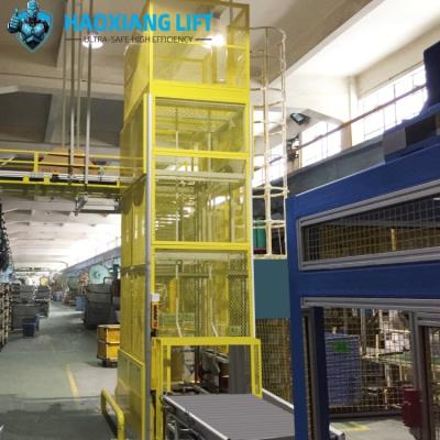 China 2-Level Hydraulic Vertical Reciprocating Conveyor - 5M 1500-4000kg HAOXIANG Industrial Material Handling Lift for sale