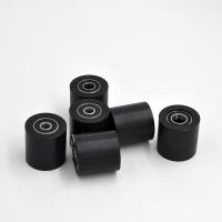 China Black Urethane Coated Bearings Single Row Deep Groove Shore 85A for sale