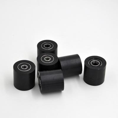 China Black Urethane Coated Bearings Single Row Deep Groove Shore 85A for sale