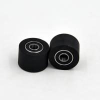 China Black Urethane Coated Bearings Single Row Deep Groove Shore 85A for sale
