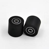 China Black Urethane Coated Bearings Single Row Deep Groove Shore 85A for sale