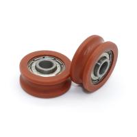 China ISO Nylon Coated Bearings No Noise Polyurethane POM For Sliding Door for sale