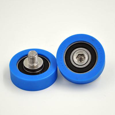 China Flat Shaped Urethane Coated Bearing Rollers for sale