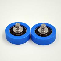 China Flat Shaped Urethane Coated Bearing Rollers for sale